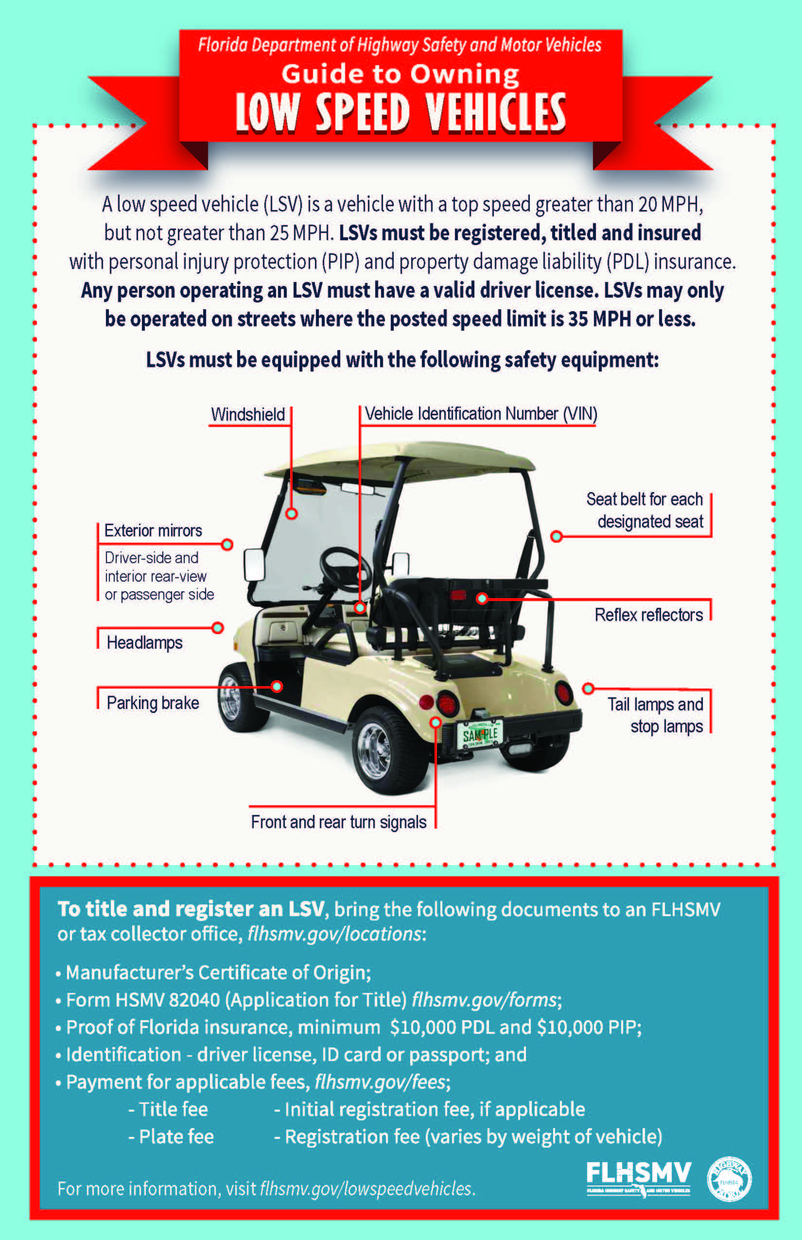 Information on Low Speed Vehicles – Southwest Ranches, Florida