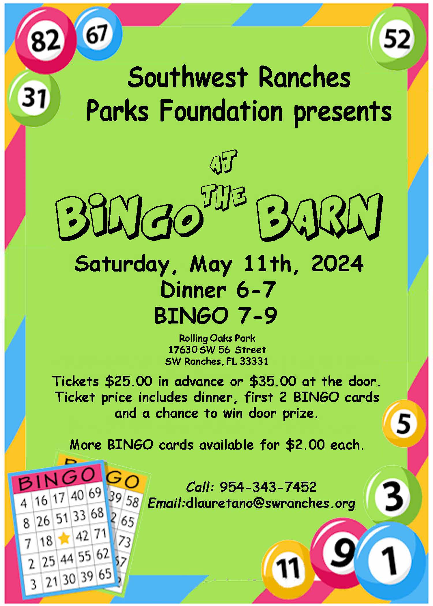 Bingo at the Barn – Southwest Ranches, Florida