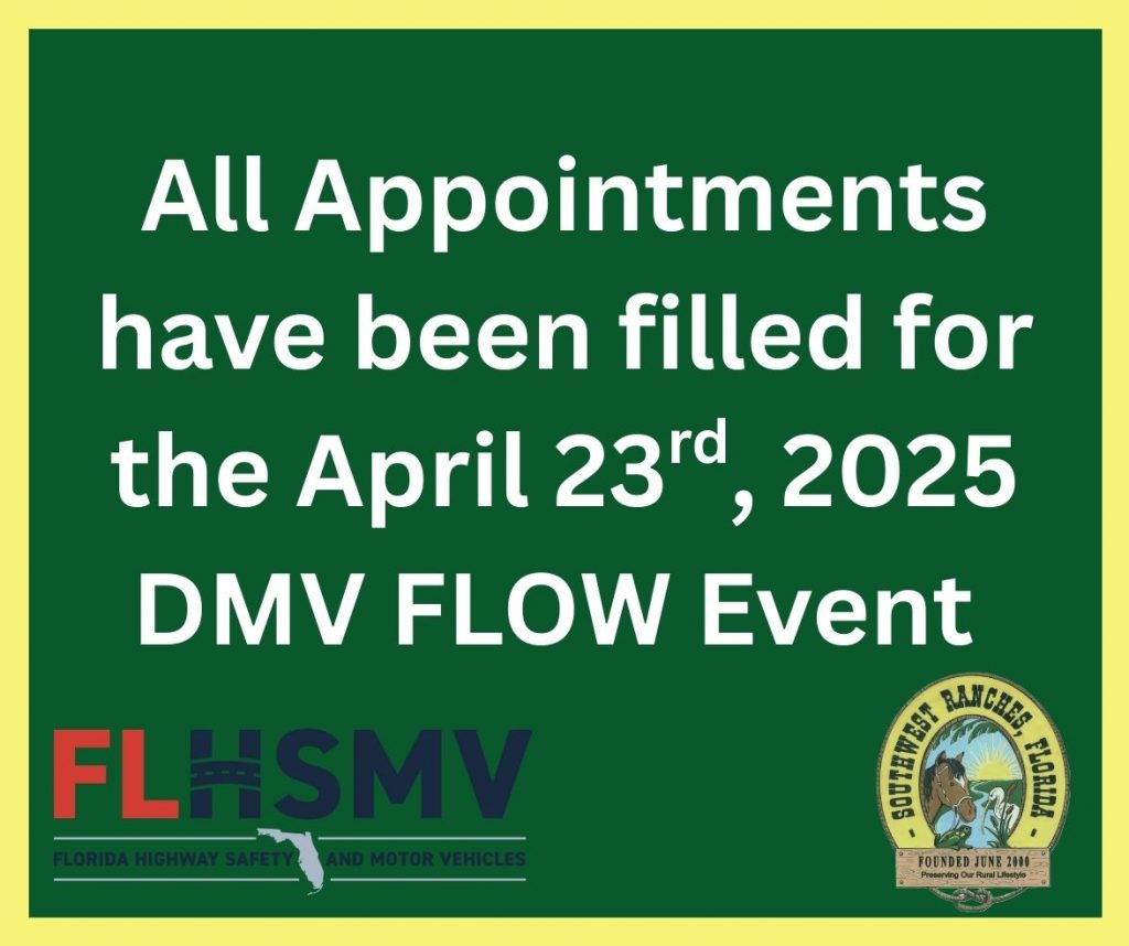 FULL – FLOW DMV Event – Southwest Ranches, Florida