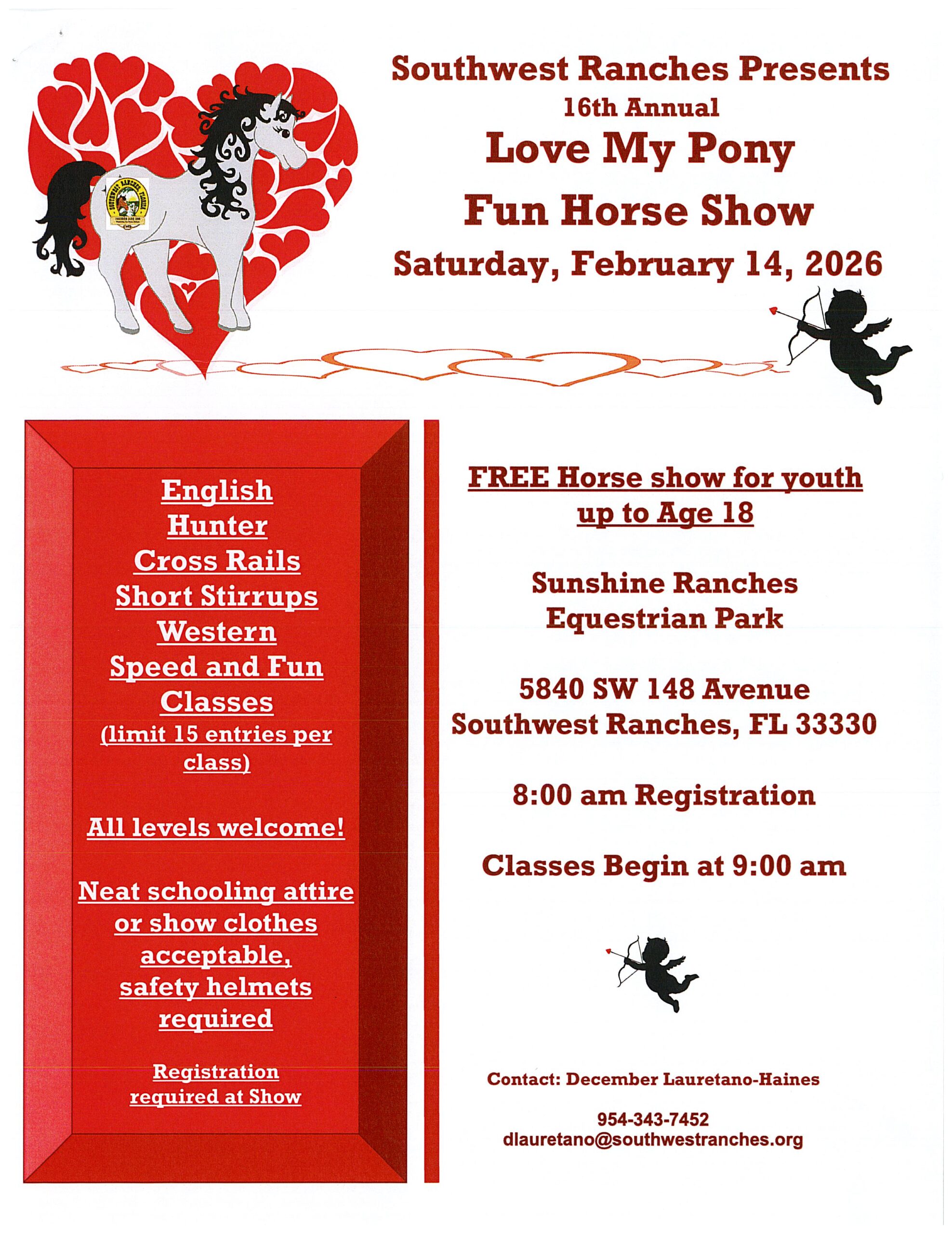 16th Annual Love my Pony Fun Horse Show – Southwest Ranches, Florida